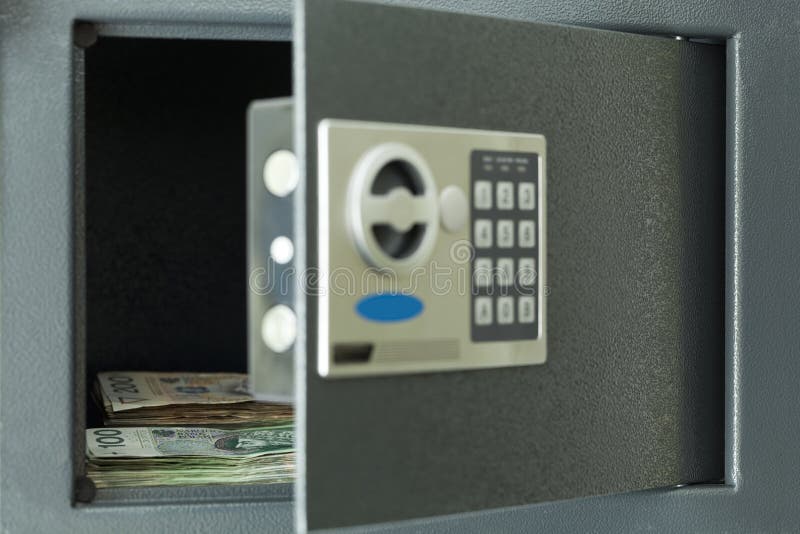 Open safe door stock photo. Image of danger, measures - 27747634