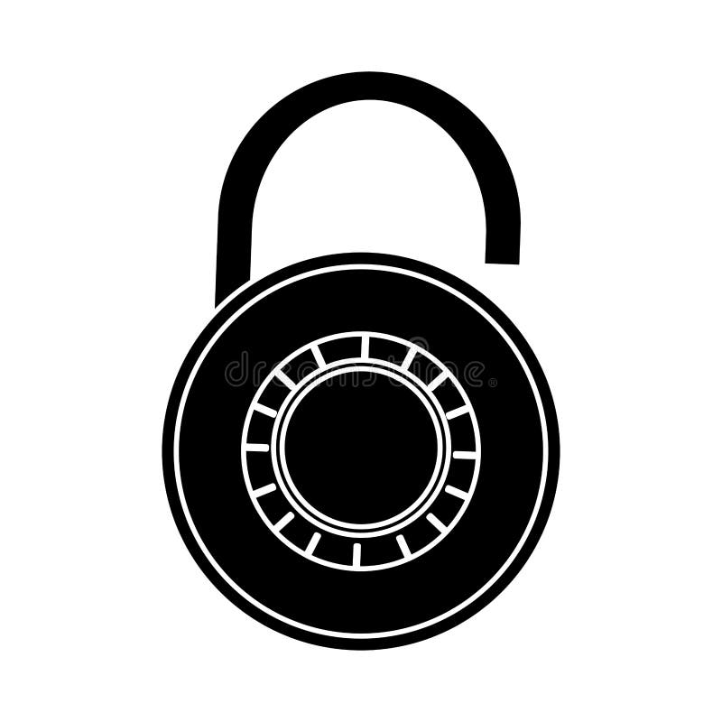 Open safety lock stock illustration. Illustration of lock - 73302972