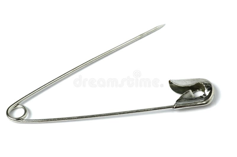Open safety pin stock image. Image of isolate, connect - 1645965