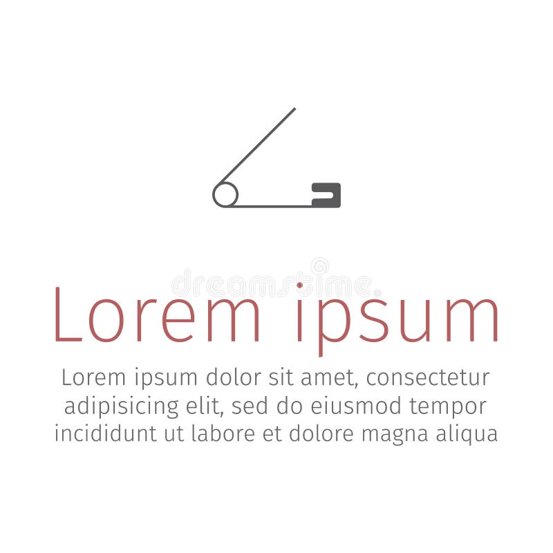 Open Safety Pin Simple Icon. Vector Sign for Web Graphics. Stock Vector ...