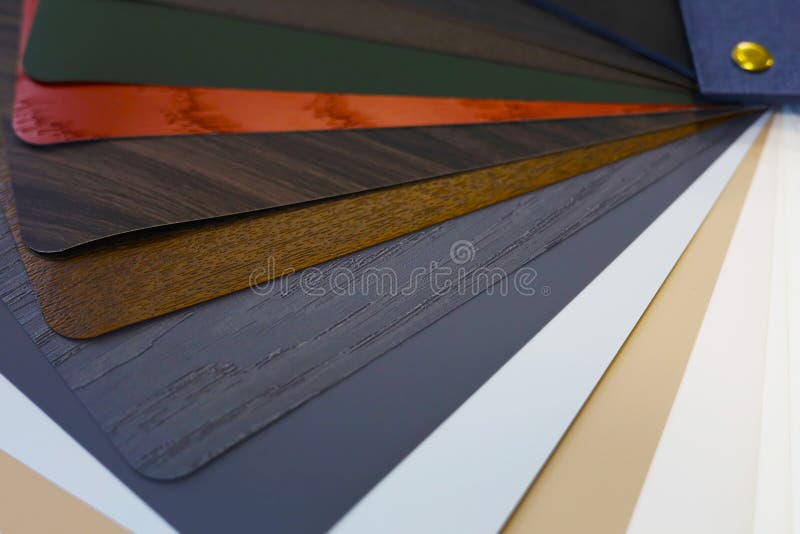 Open Sample Color Interior Film Guide. Sample Colors Catalog. Stock ...