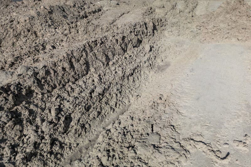 Open Sand Pit, for Sand Extraction during Construction. the Texture of ...