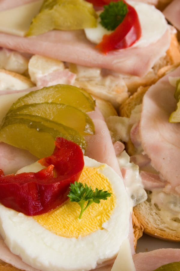 Open sandwich stock image. Image of salad, wholesome - 13303487