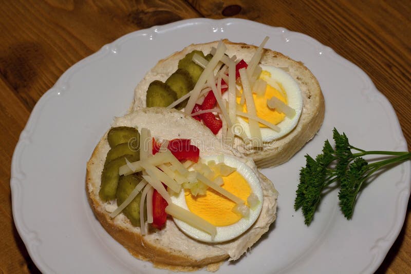 Open Sandwich with Fish Spread Stock Photo - Image of dill, open: 81852212
