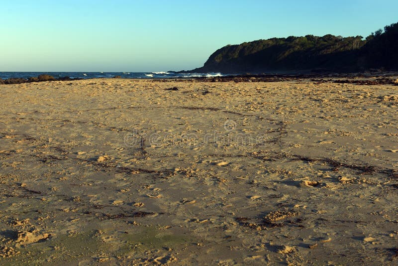 Open Sandy Area of Diamond Beach Australia Stock Image - Image of wave ...