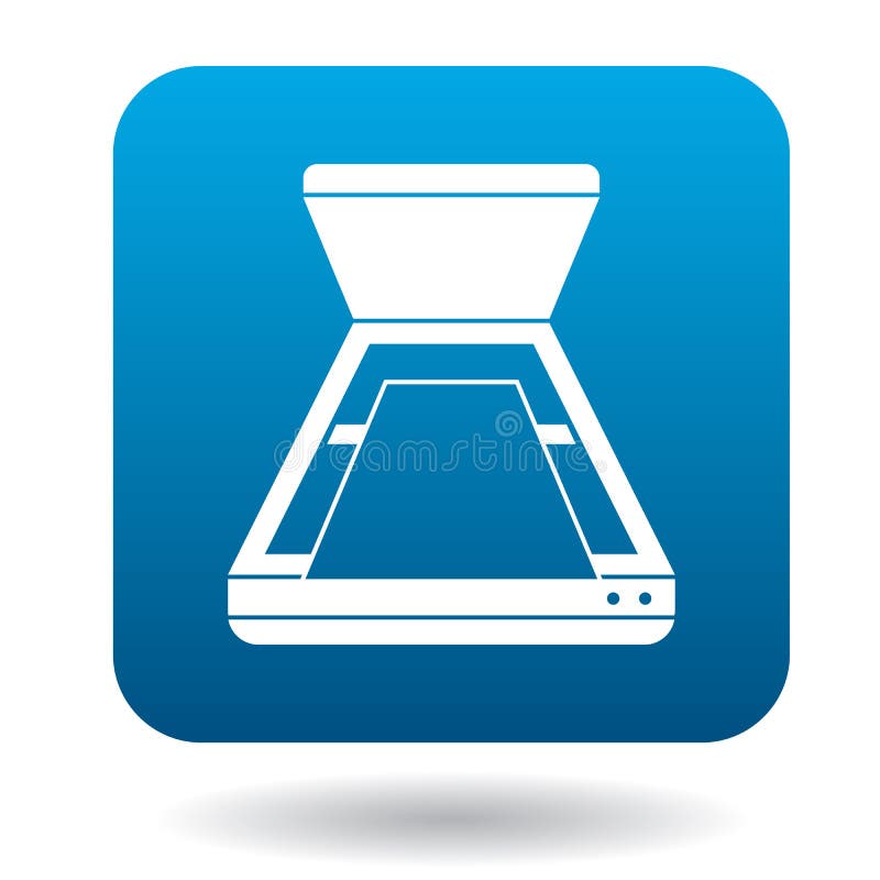 Open Scanner Icon in Simple Style Stock Vector - Illustration of modern ...