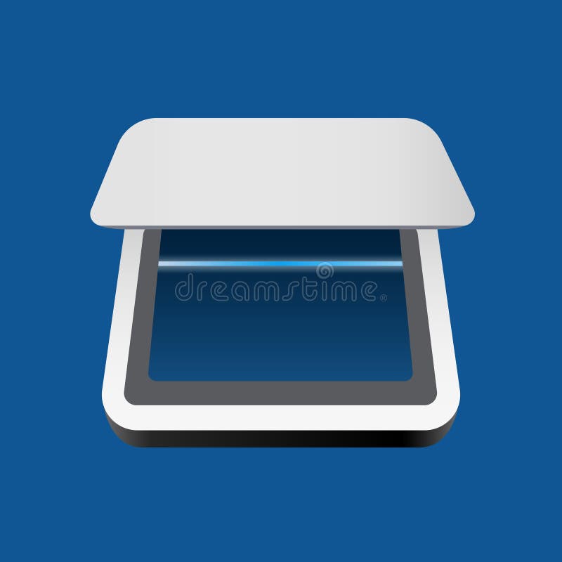 Open the Scanner Icon. Symbol, Logo Illustration Stock Vector ...