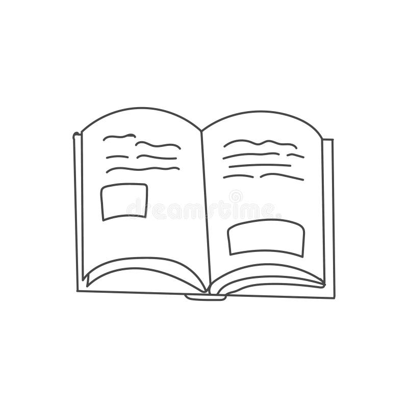 An Open School Notebook Containing Text and Outline Hand Drawn ...