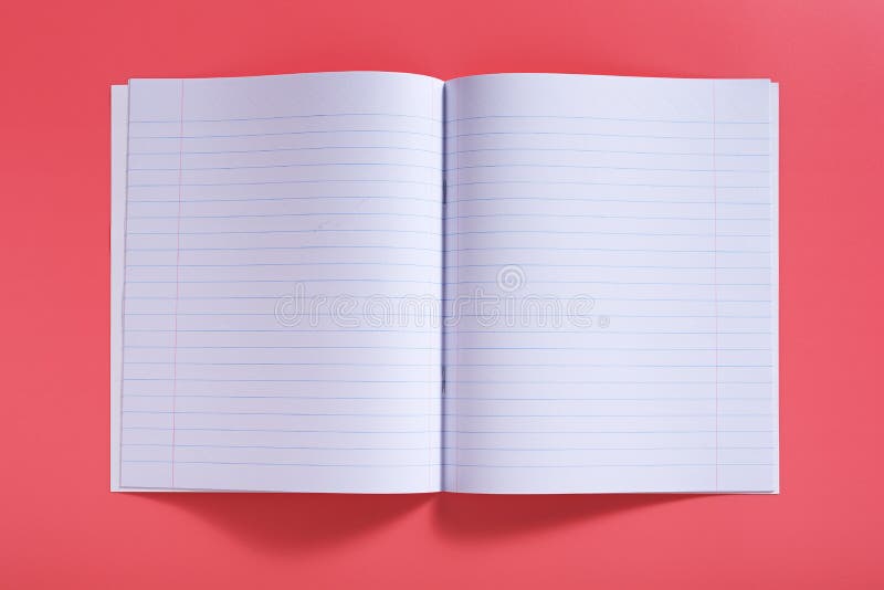 Open school notebook stock image. Image of open, space - 98911775