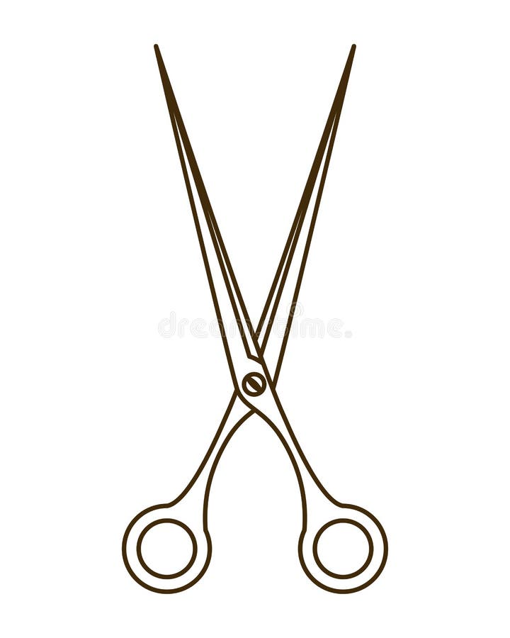 Open Scissor in White Background Icon Stock Vector - Illustration of ...