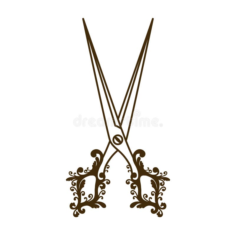Open Scissor in White Background Icon Stock Vector - Illustration of ...