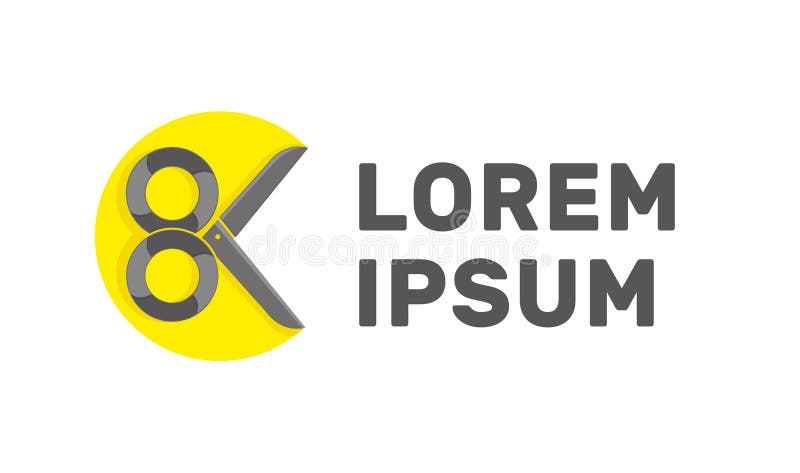 Open Scissors Logo. Vector Image. Stock Vector - Illustration of vector ...