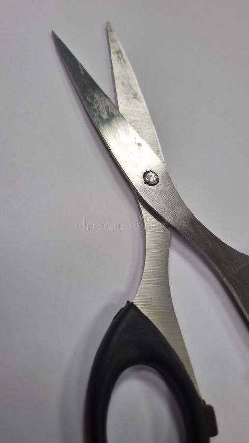 Open Scissors on the table stock image. Image of metal - 268153531