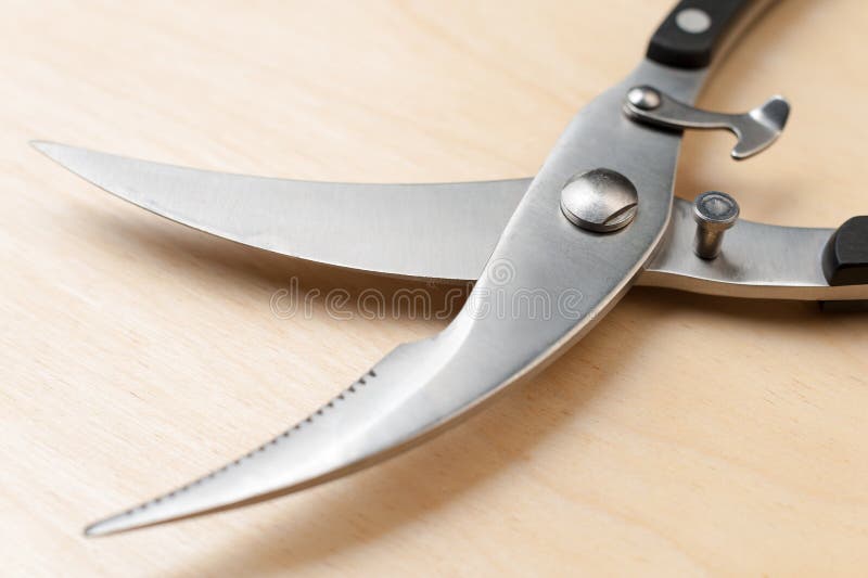 Open Scissors on Table stock image. Image of stainless - 29125749