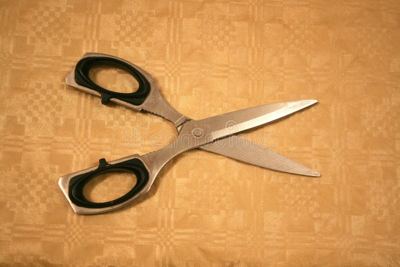 Open scissors stock photo. Image of black, silver, sharpobject - 171336226