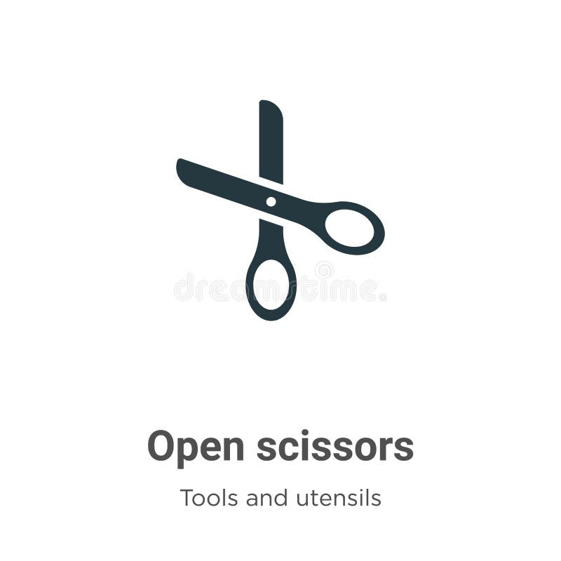 Open Scissors Icon in Filled, Thin Line, Outline and Stroke Style ...