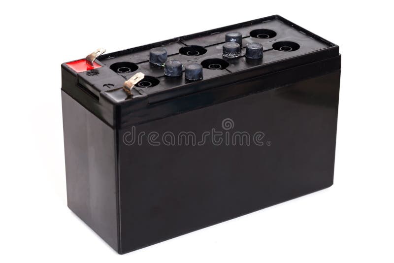 Open Sealed Battery Isolated on White Stock Photo - Image of power ...