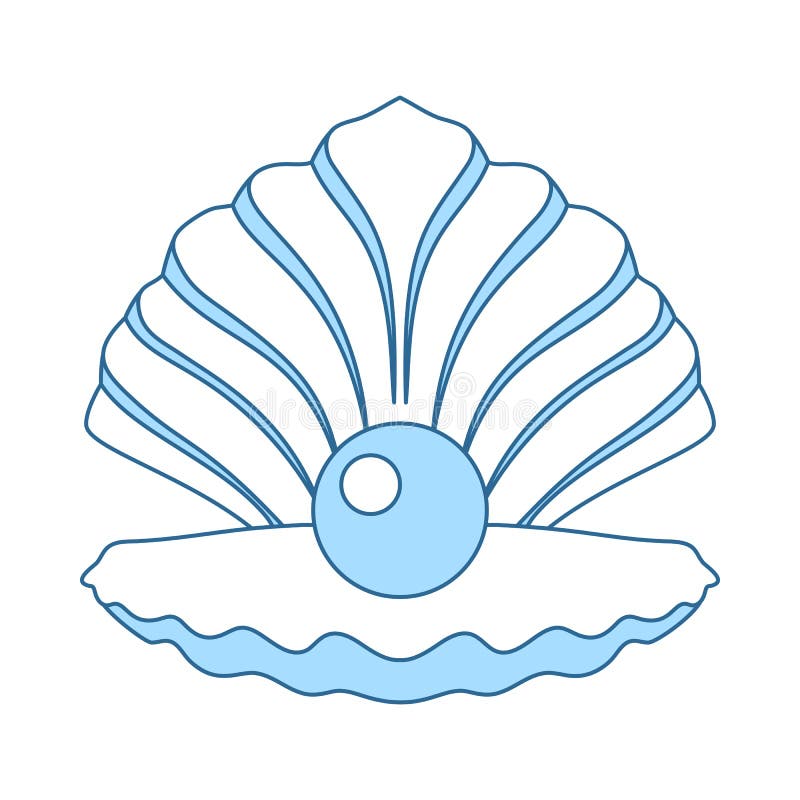 Open Seashell Icon stock vector. Illustration of sign - 148602976