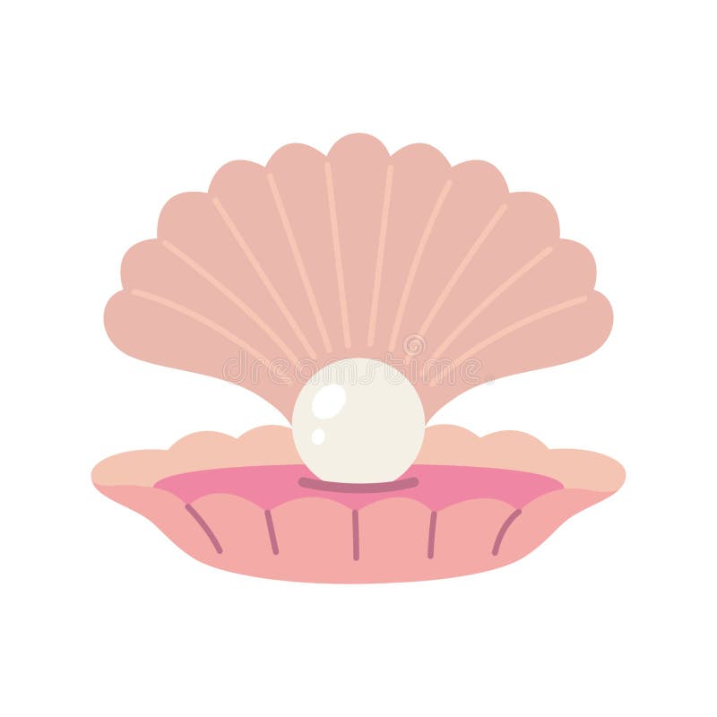 Open Seashell Pearl Stock Illustrations – 3,939 Open Seashell Pearl ...