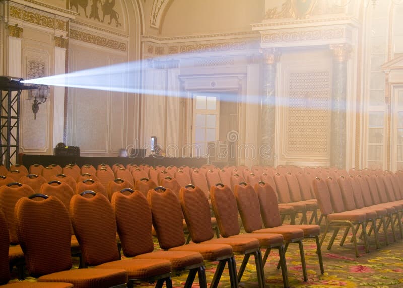 Open Seating at an Auditorium Stock Image - Image of projection, hotel ...