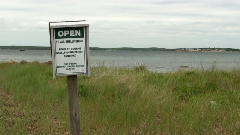 Open shell fishing sign stock video. Video of pocasset - 347248523