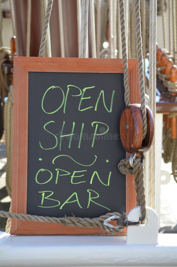 Open ship - Open bar stock photo. Image of sailing, symbol - 26303340