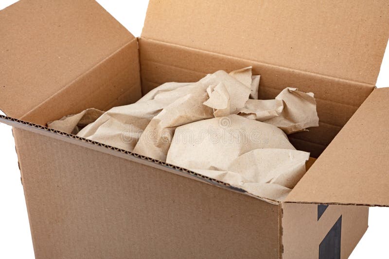 Open Shipping Box stock photo. Image of protection, paper - 248559586