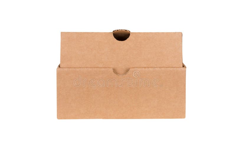 Open Shipping Cardboard Box Isolated Stock Photo - Image of white ...