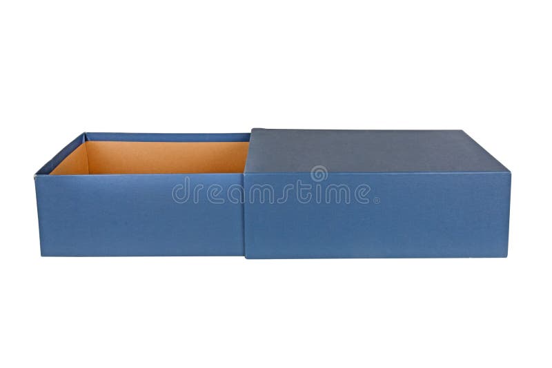 Open Shipping Cardboard Box Isolated Stock Image - Image of parcel ...