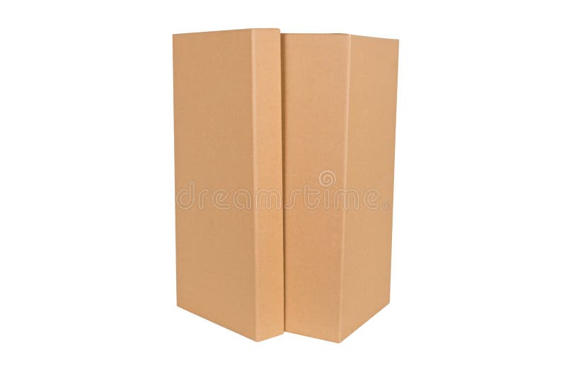 Open Shipping Cardboard Box Isolated Stock Photo - Image of delivery ...
