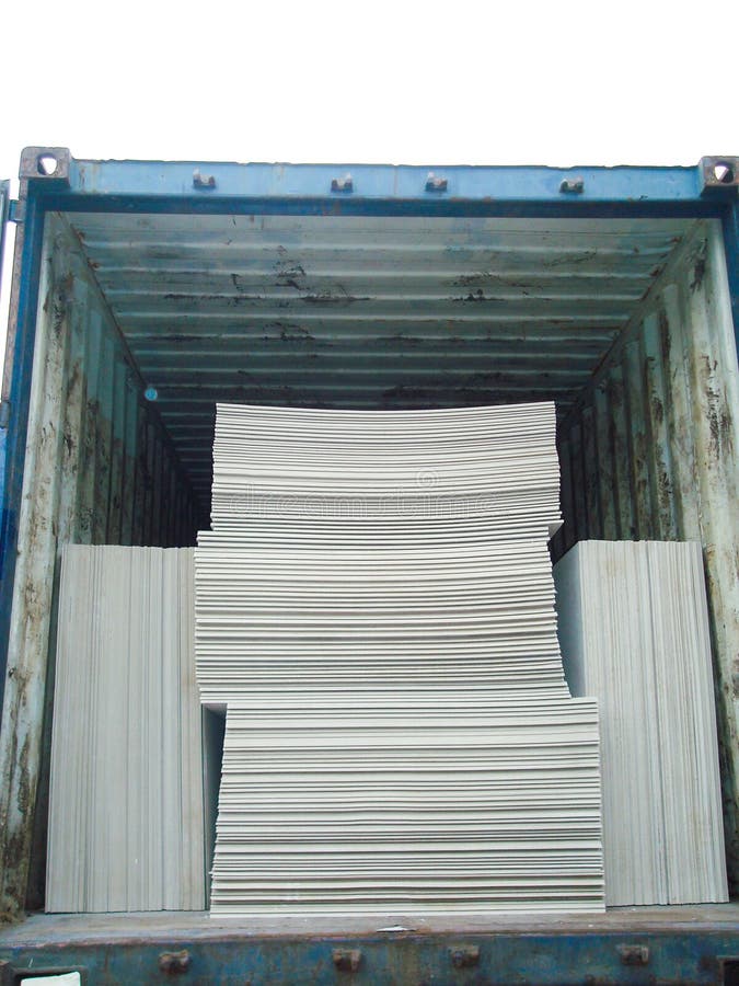 Open Shipping Container with Cargo Inside Stock Photo - Image of ramp ...