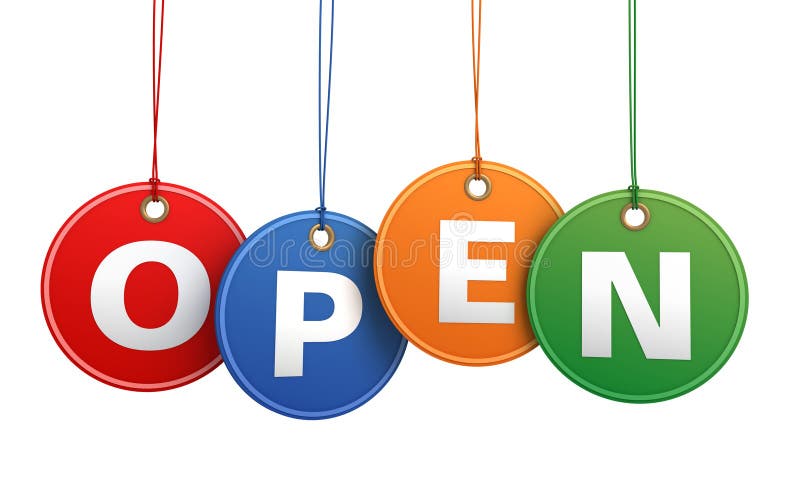 Open Shopping Tag 3d Illustration Stock Illustrations – 855 Open ...