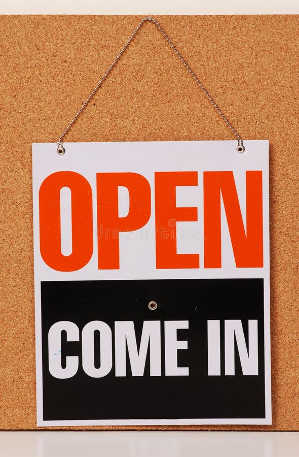 Open Sign stock photo. Image of sign, storefront, billboard - 83308