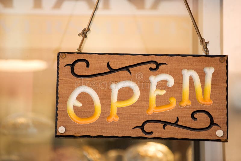 Open sign stock photo. Image of sign, front, shopping - 12880124