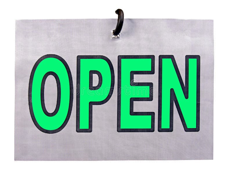 Open sign stock illustration. Illustration of informative - 15006484