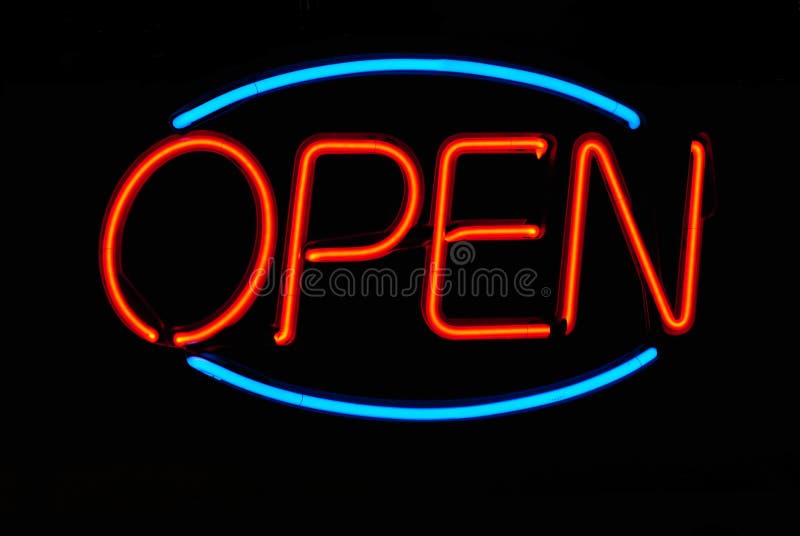 Open till late neon sign stock image. Image of dark, light - 14129205