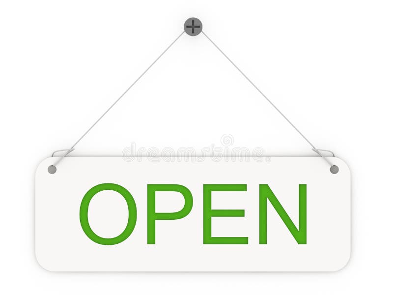 Vintage Open Sign Clip Art