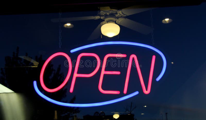 Open till late neon sign stock image. Image of dark, light - 14129205