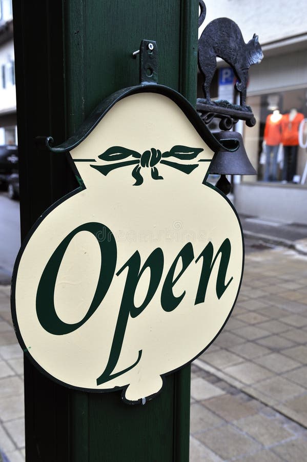 Open Sign stock image. Image of warning, shopping, opened - 4345389