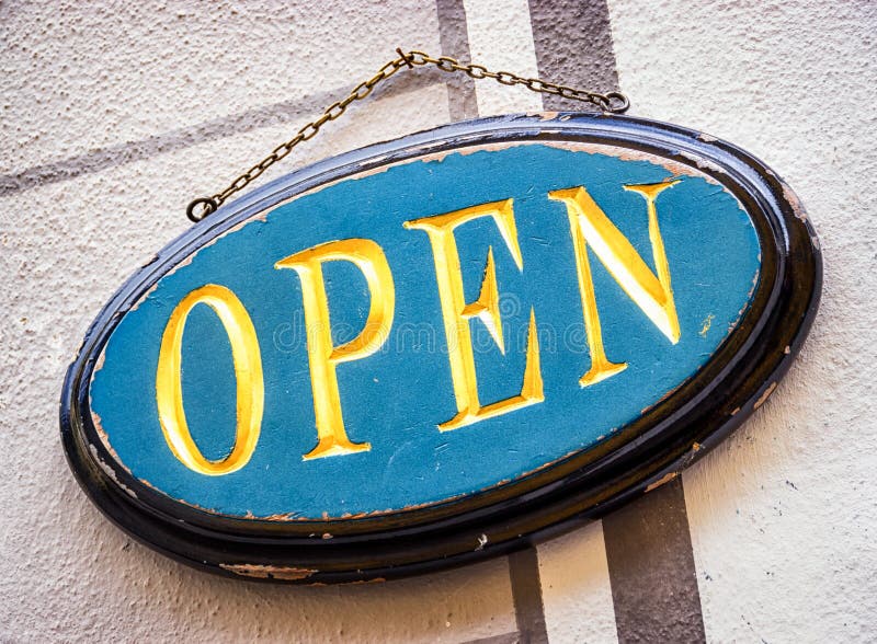 OPen Sign stock image. Image of bill, closed, drive, coins - 402187
