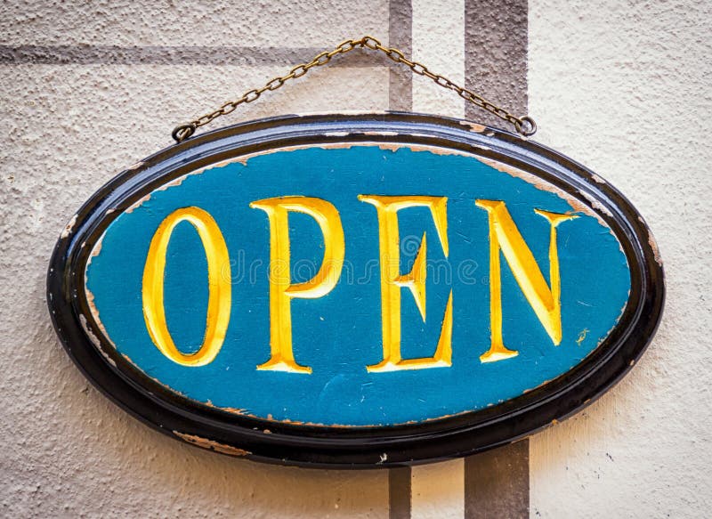 Open sign stock image. Image of sign, classic, rustic - 31550067