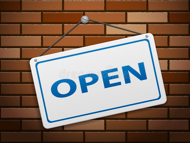 We are Open Sign Board,open Sign for Store Template Stock Illustration ...