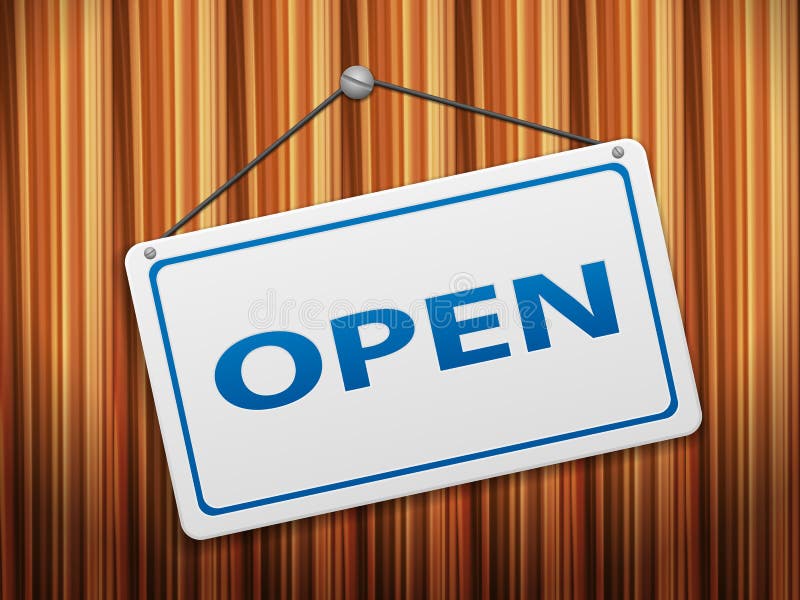 We are Open Sign Board,open Sign for Store Template Stock Illustration ...