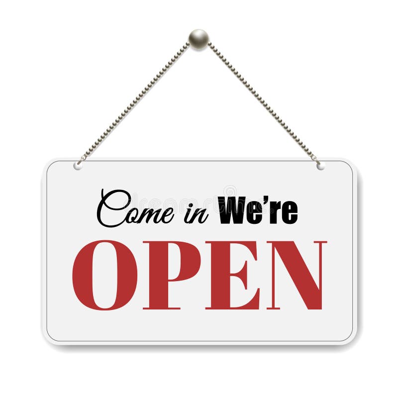 Open Sign stock vector. Illustration of glossy, sign - 212176127