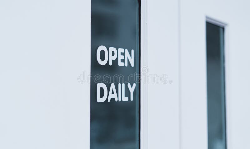 Open Sign Restaurant Opening Sign on White Wall Stock Image - Image of ...