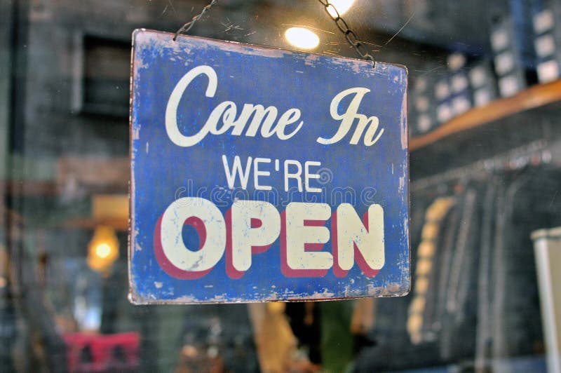 Open sign stock image. Image of cafe, open, restaurant - 48789191