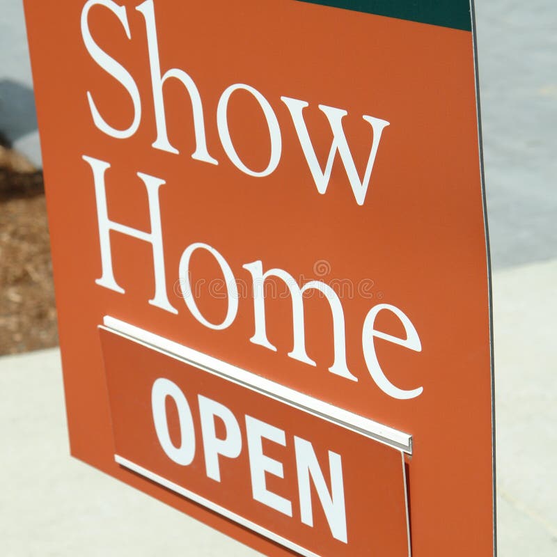 Open Sign Show Home stock photo. Image of signage, sign - 25409846