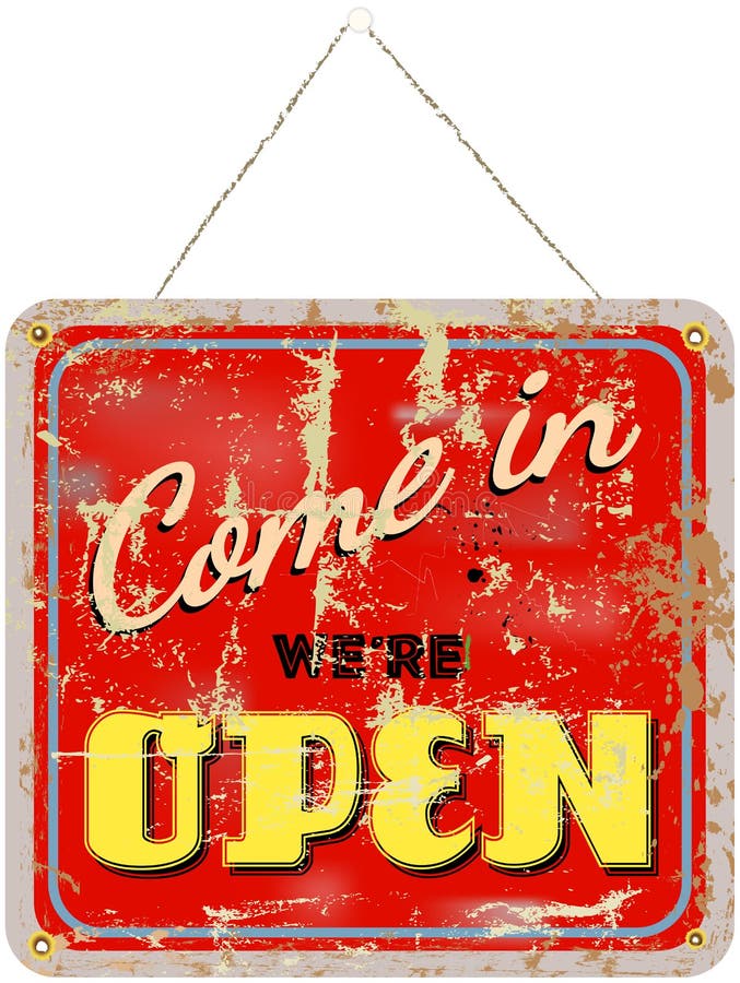 Re-opening soon sticker stock vector. Illustration of background - 99002457