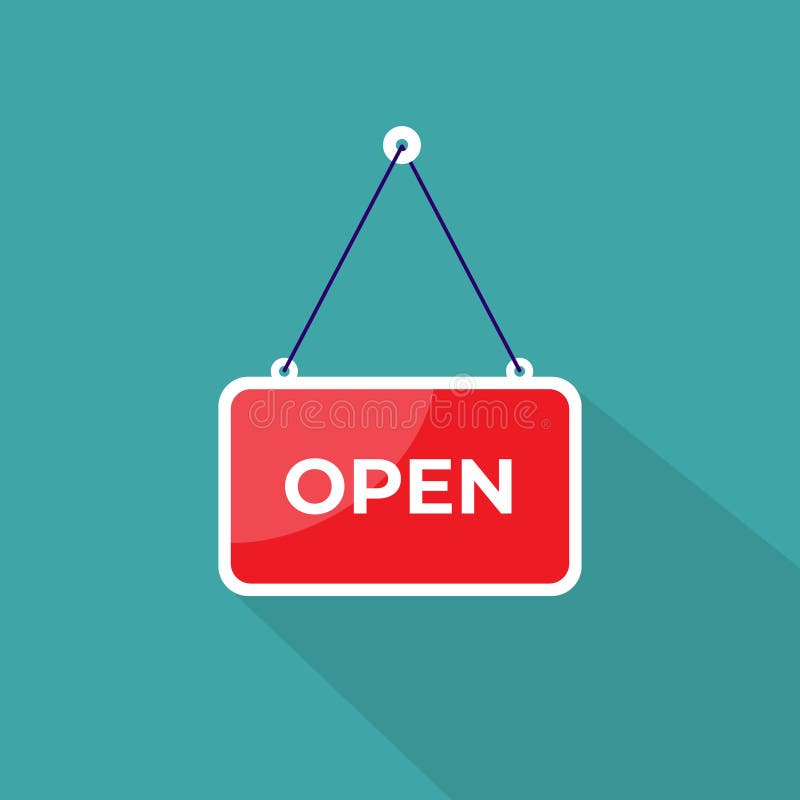 Open Sign Vector Illustration, Shop Open for Retail Stock Vector ...