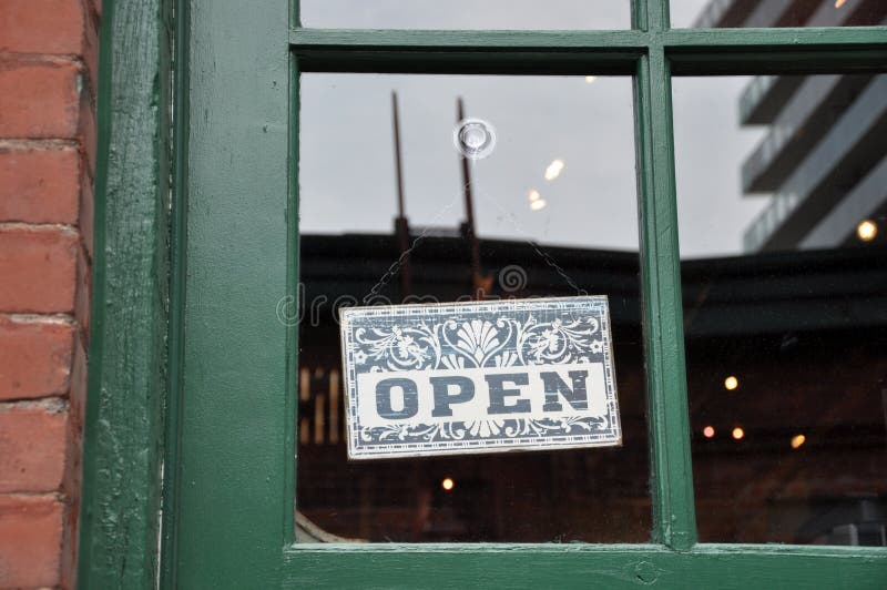 Open signage stock image. Image of classic, commercial - 42595193